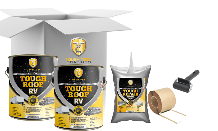 EverBond RV Roof Waterproof Coatings - RV Roof Sealant - Solar Reflect ...